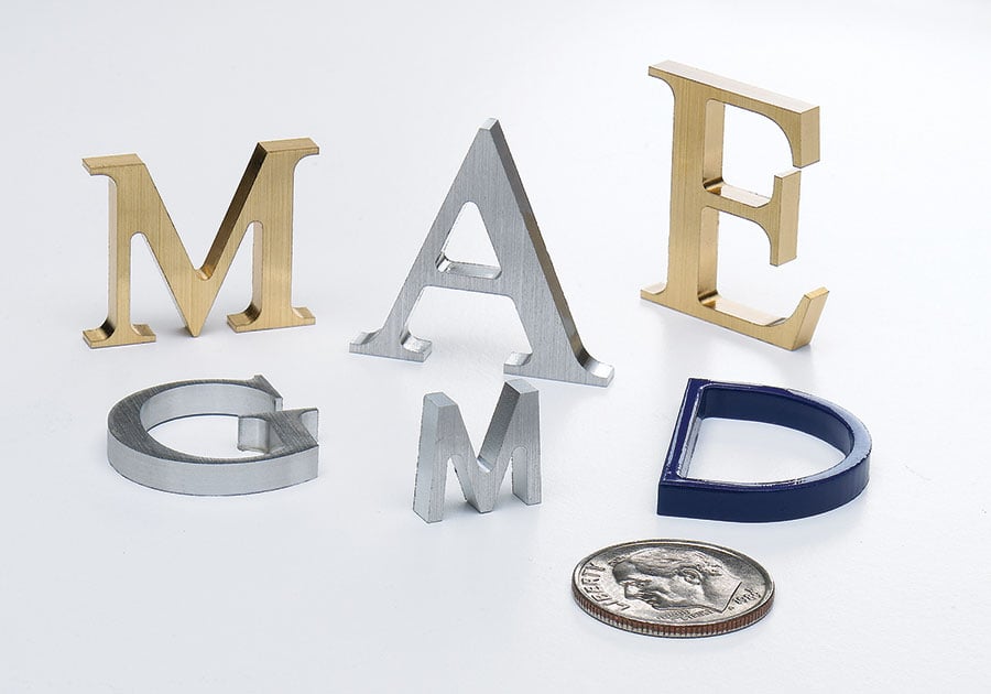 Mini Flat Cut Metal Letters Project Examples