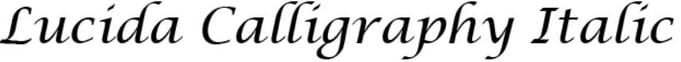 Standard Metal Plaque Fonts