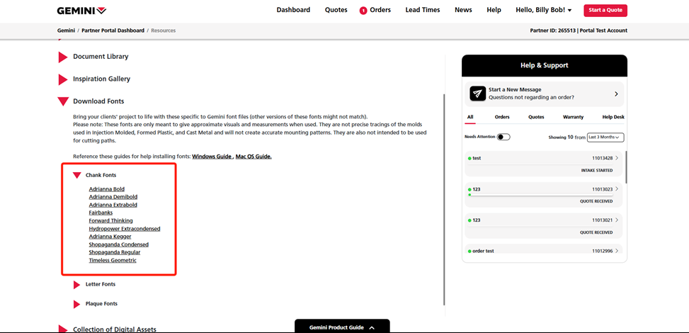 How to Download Gemini Standard Fonts