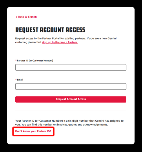 How to Request Access to Partner Portal